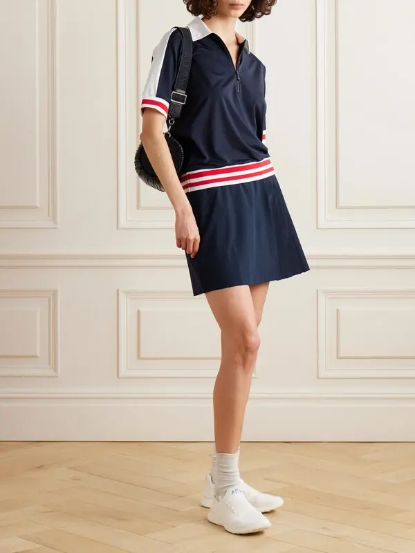 Bogner Vroni Pleated Striped Golf Skirt