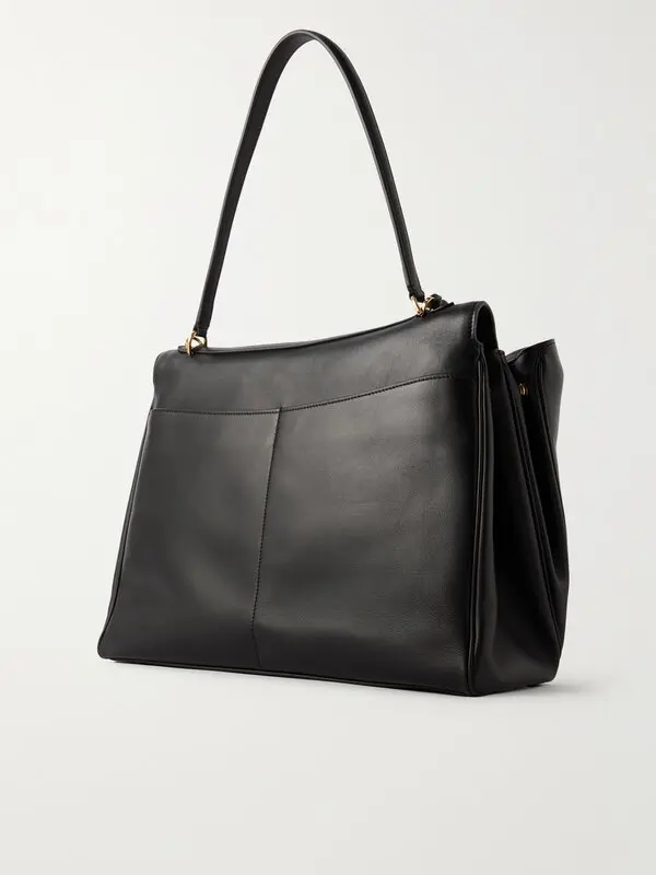 Balenciaga Rodeo Large Leather Shoulder Bag - Black