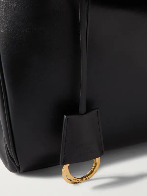 Balenciaga Rodeo Large Leather Shoulder Bag - Black