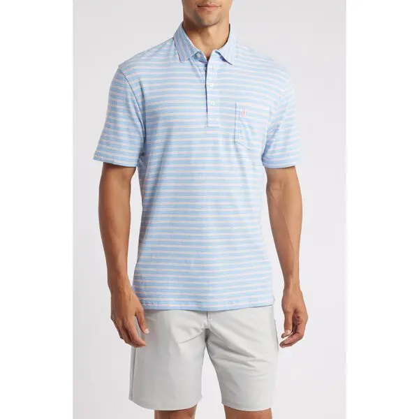 Johnnie-o Matthis Stripe Pocket Polo