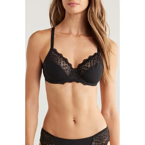 Simone Perele Caresse Underwire Full Cup Bra - Black