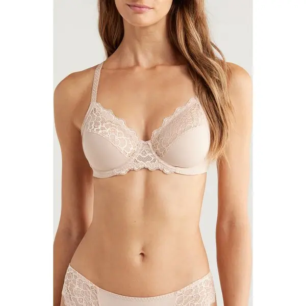 Simone Perele Caresse Underwire Full Cup Bra - Peau Rose