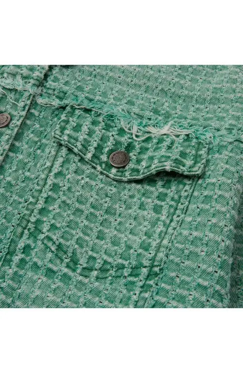 HONOR THE GIFT Embossed Denim Trucker Jacket