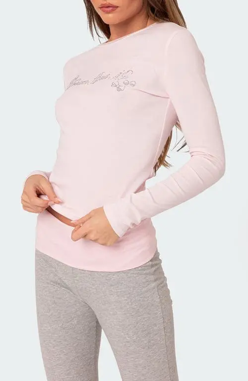 EDIKTED Dream About Me Embellished Top