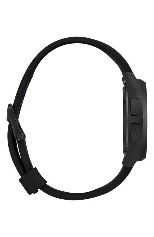 Nixon Disk Digital Silicone Strap Watch