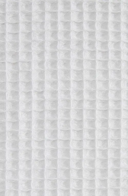 Calvin Klein Waffle Weave Shower Curtain - White