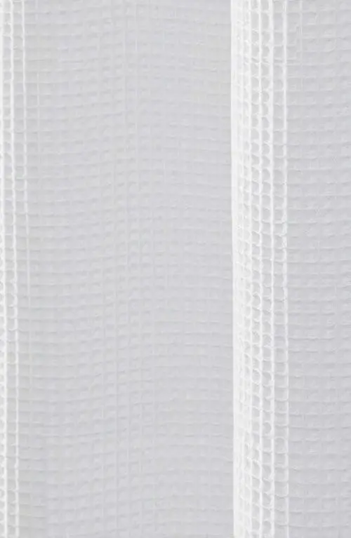 Calvin Klein Waffle Weave Shower Curtain - White