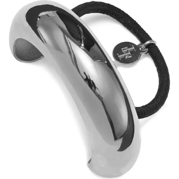 LELET NY Glossy Arch Hair Tie - Rhodium