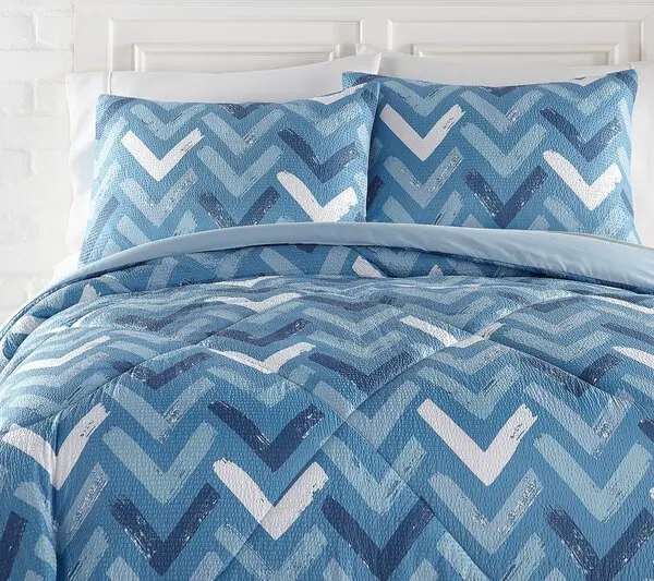 SHAVEL Home Twin Seersucker Comforter Set