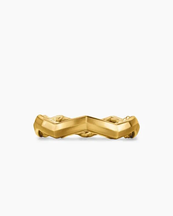 David Yurman Zig Zag Stax™ 18k Yellow Gold Ring - All 18k Yellow Gold