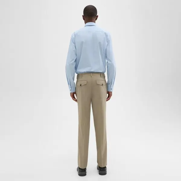 Theory Relaxed Straight Virgin Wool Trousers