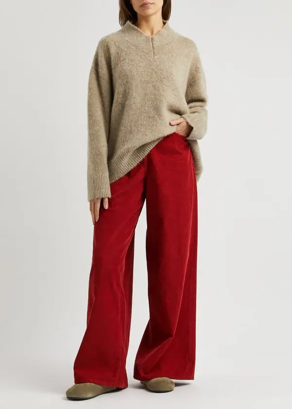 THE ROW Hugo Suede Mules - Brown