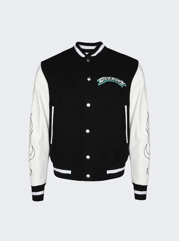 Givenchy Varsity Jacket - Black And White