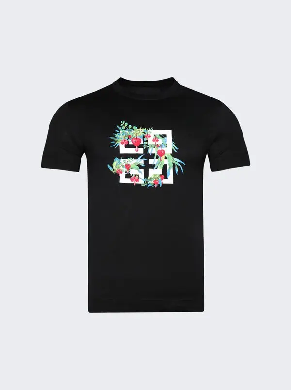 Givenchy Slim Fit Logo Tee - Black