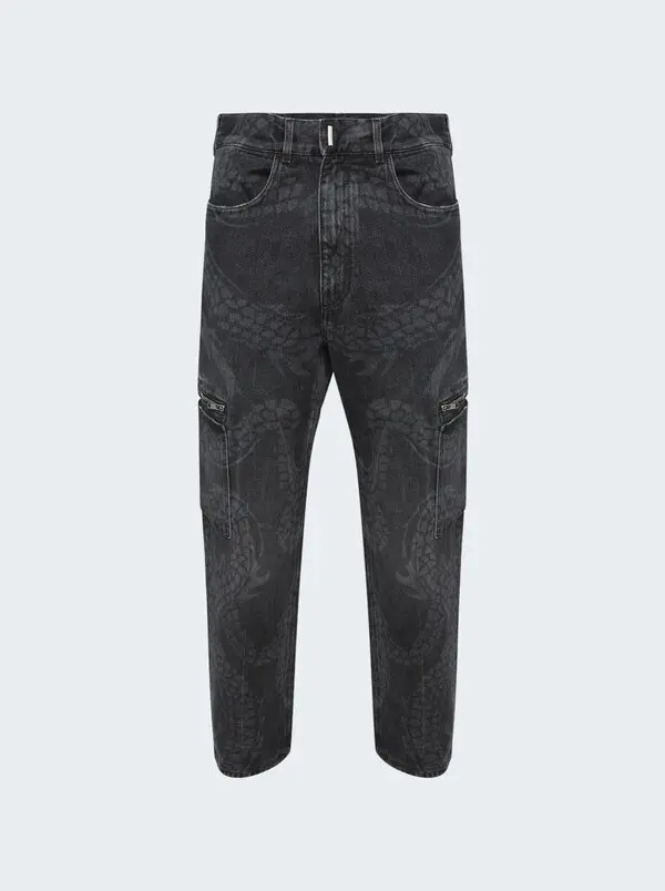 Givenchy Loose Fit Cargo Pants - Black