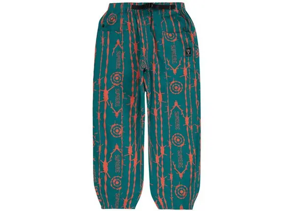 Supreme South2 West8 Belted Pant - Teal Pattern