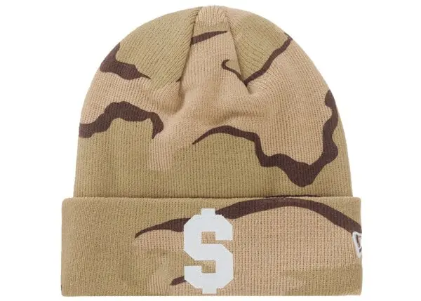 Supreme New Era $ Beanie - Desert Camo