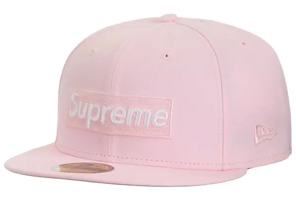 Supreme Sharpie Box Logo New Era Fitted Cap - Pink