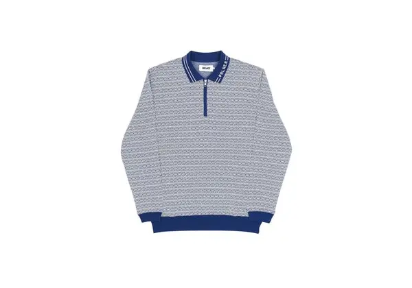PALACE Macro P Heavy Zip Top - Blue/white