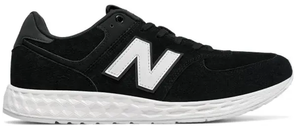 NEW BALANCE 574 Fresh Foam Suedein Sneakers - Black/white