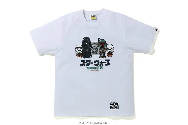 A BATHING APE X Star Wars Baby Milo Carbonite Tee Shirt - White