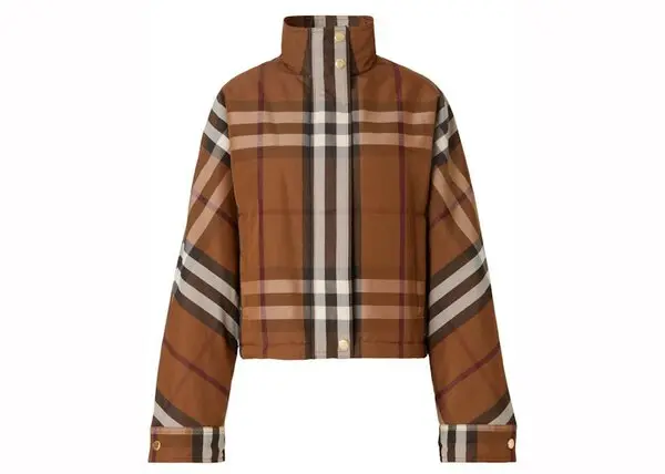 Burberry Check Cropped Jacket