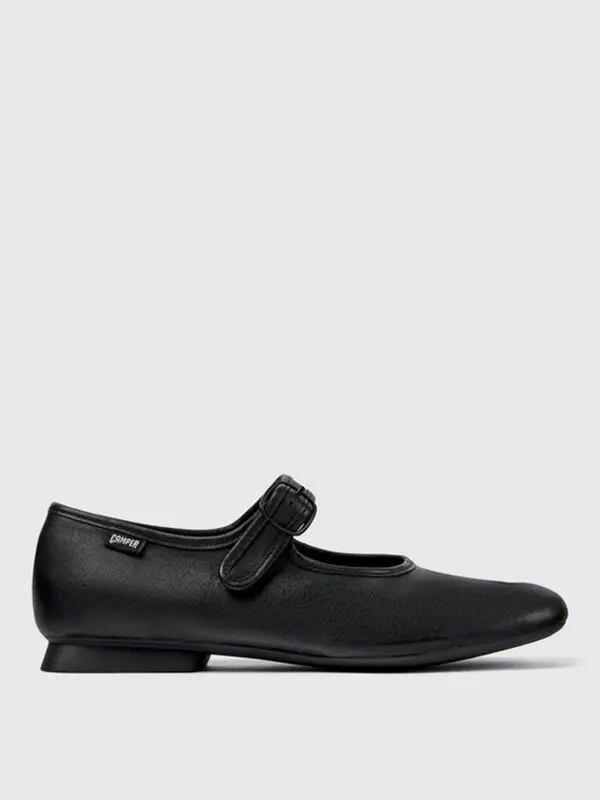 Camper Ballet Flats With Buckle Detail - Black