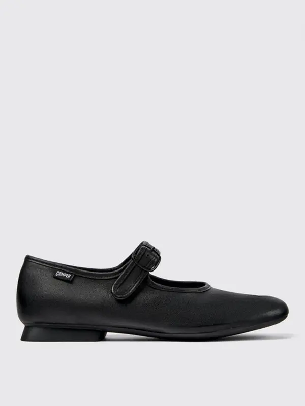 Camper Ballet Flats With Buckle Detail - Black