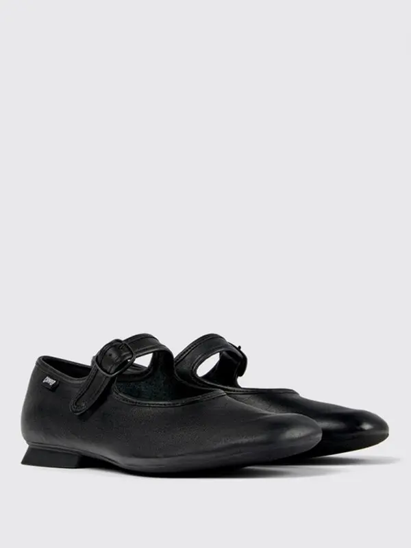 Camper Ballet Flats With Buckle Detail - Black