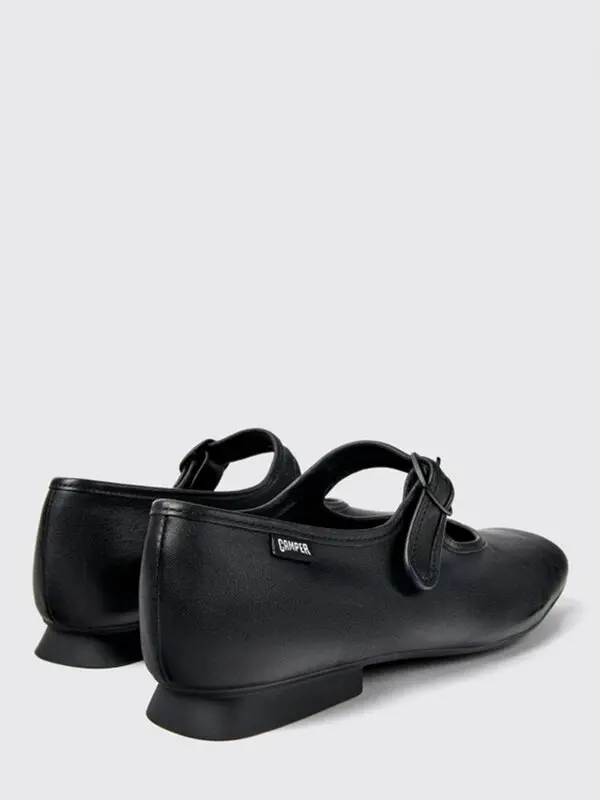 Camper Ballet Flats With Buckle Detail - Black