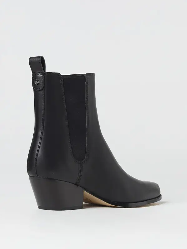 Michael Kors Kinlee Leather Ankle Boots With Monogram