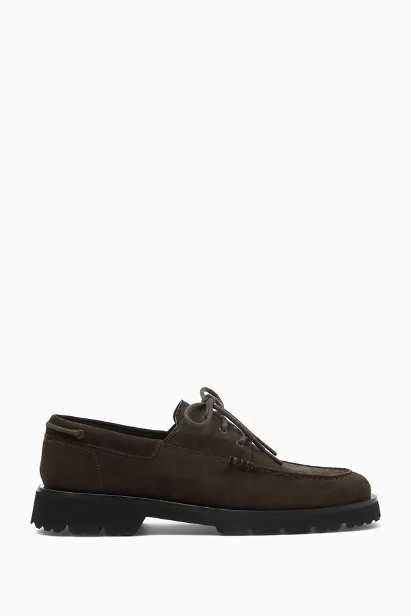 Cos Chunky Boat Shoes In Brown - 60% Off | Editorialist