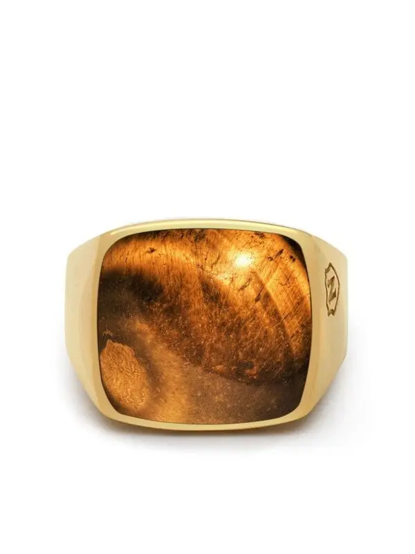 NIALAYA JEWELRY Gemstone Signet Ring - Gold
