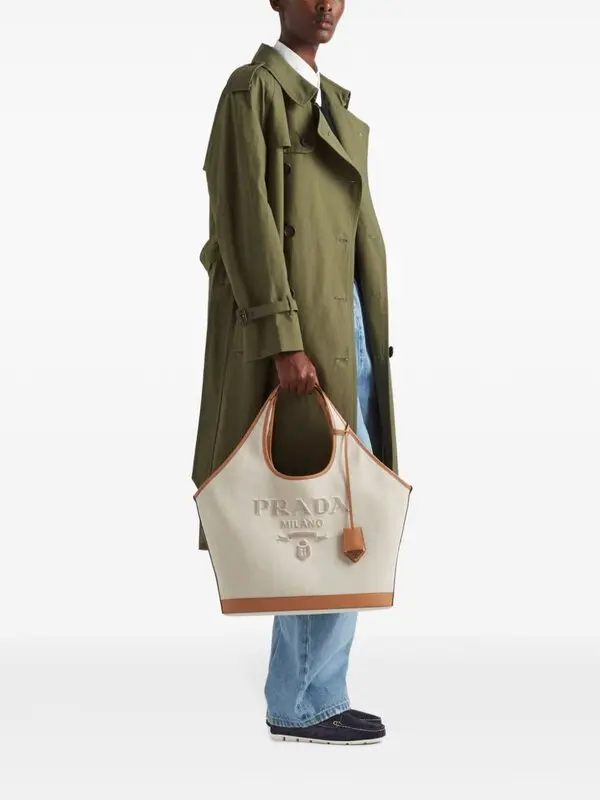 Prada Double-breasted Belted Trench Coat