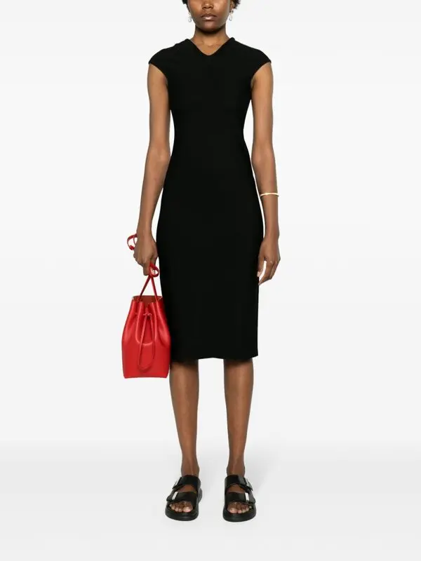 MRZ V-neck Pencil Midi Dress