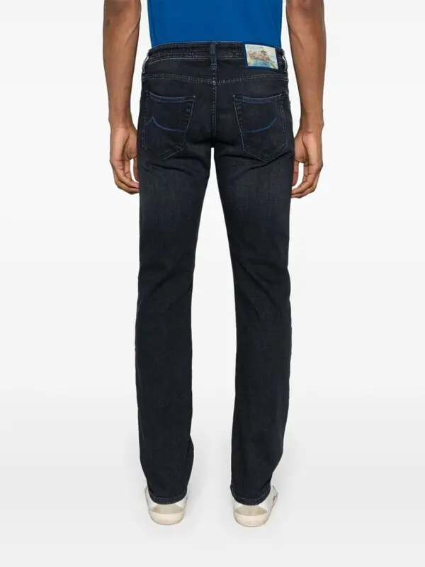 Jacob Cohen Nick Mid-rise Slim-fit Jeans - Blue