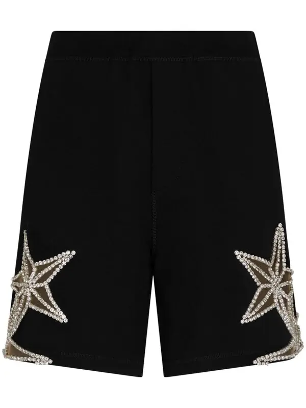 Dsquared2 Crystal-embellished Cotton Shorts