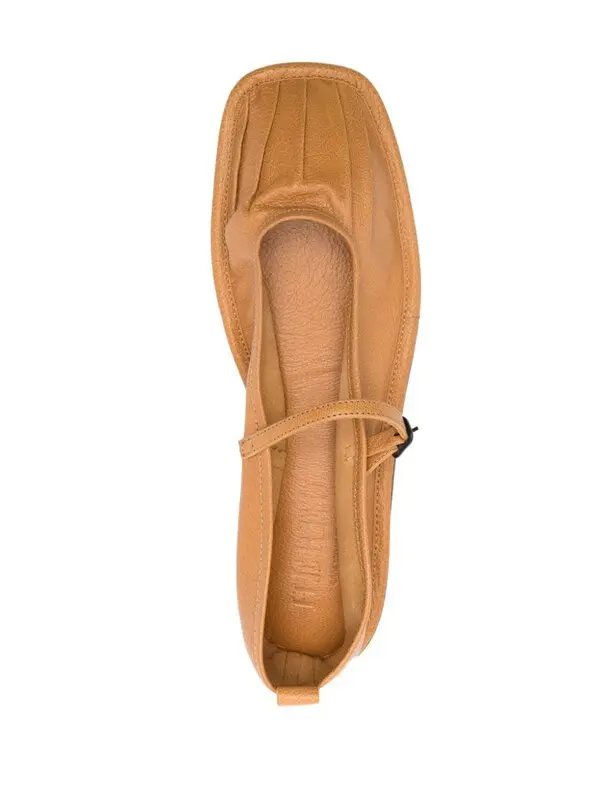 Hereu Dansa Pleated Slippers - Brown