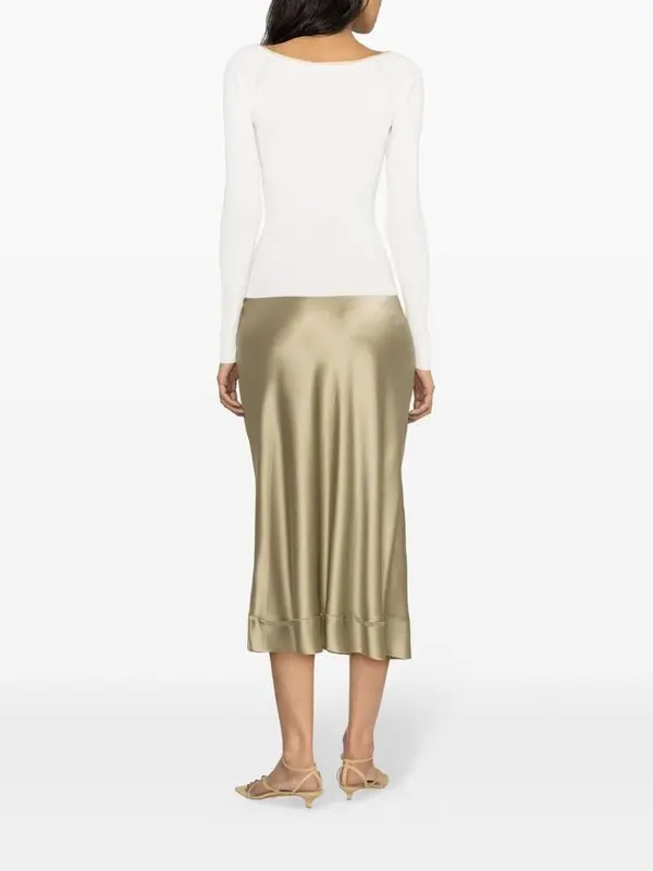 N°21 Picot-trim Fine-ribbed Cardigan