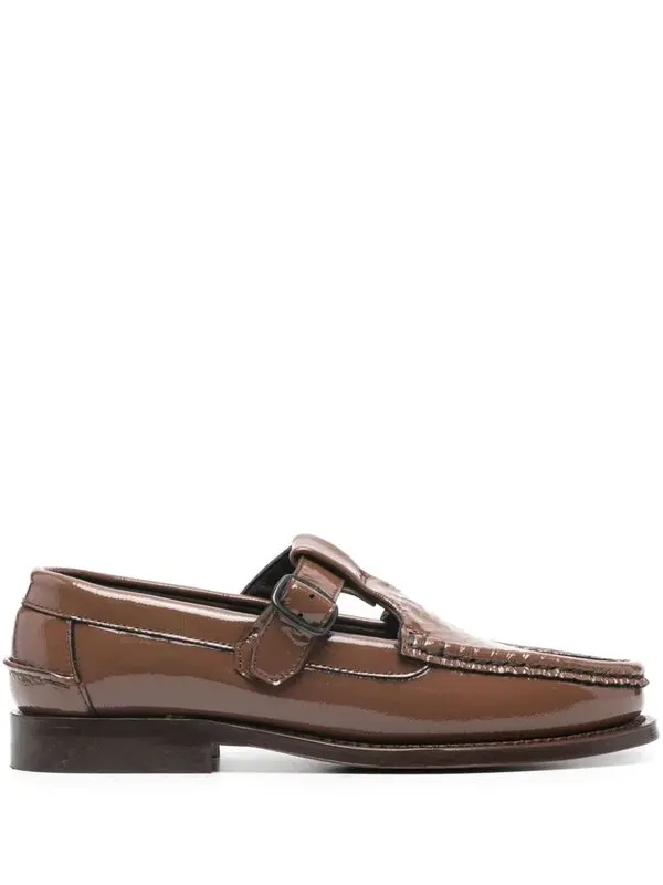 Hereu Alber Patent Loafers - Brown