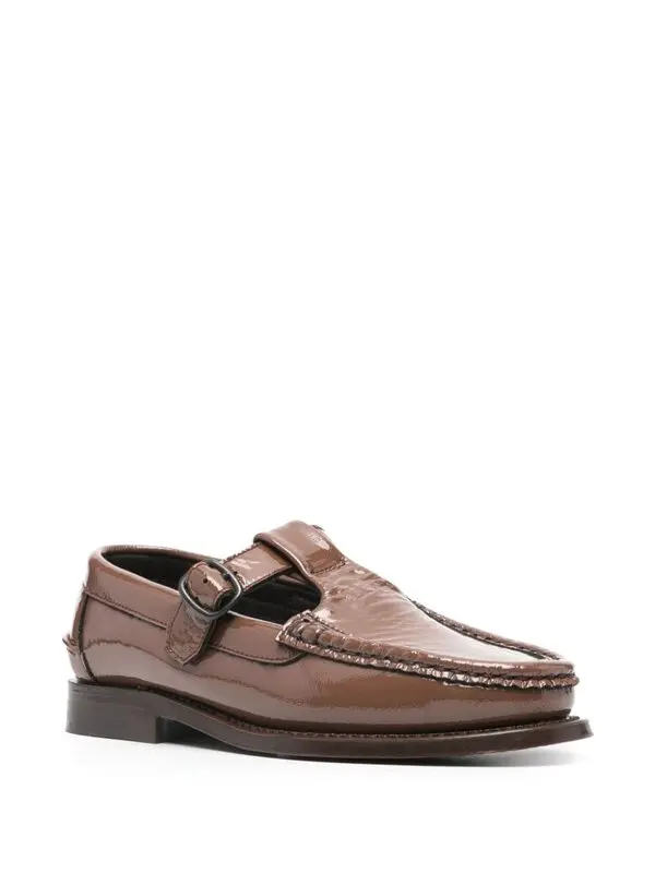 Hereu Alber Patent Loafers - Brown