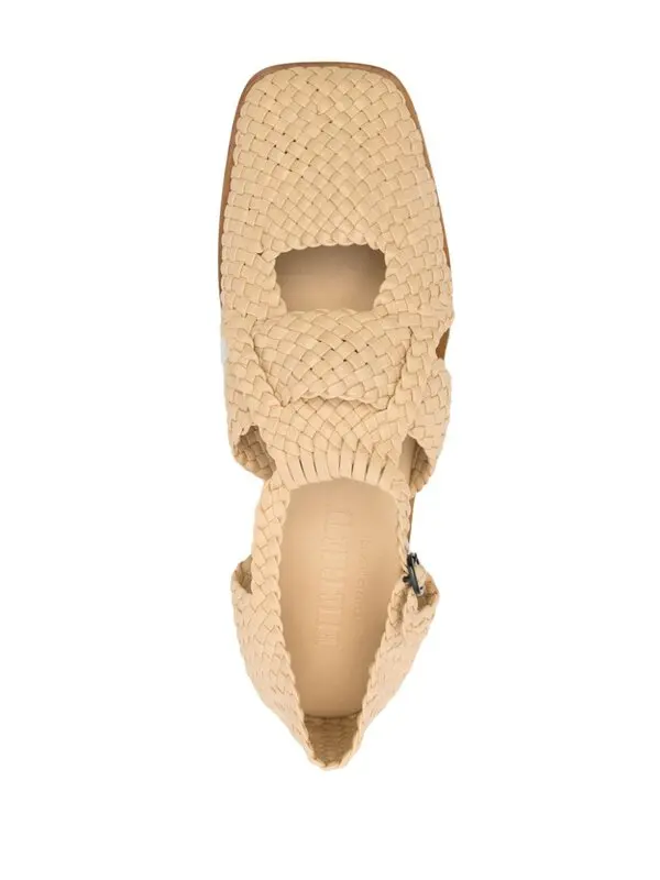 Hereu Serra Interwoven Slippers - Neutrals