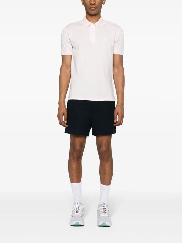 C.P. COMPANY Logo-patch Piqué Polo Shirt - Pink