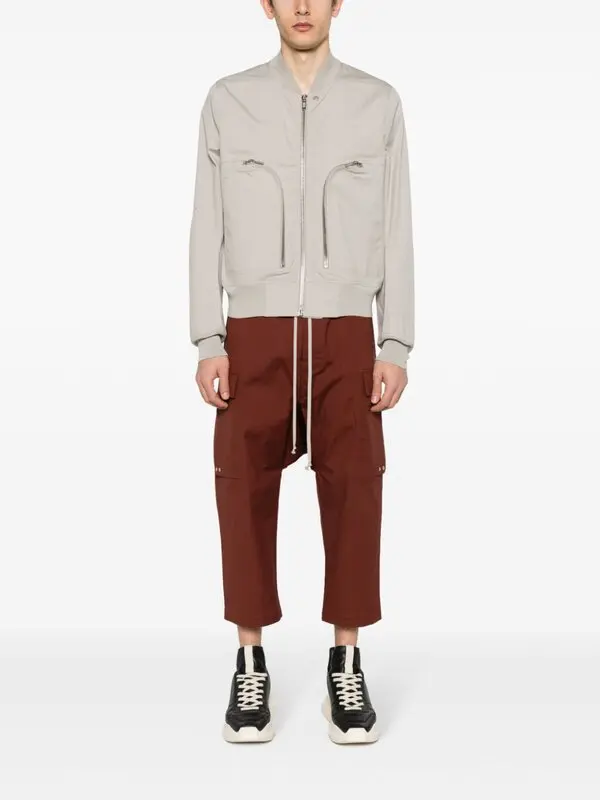 Rick Owens Bauhaus Flight Bomber Jacket - Neutrals