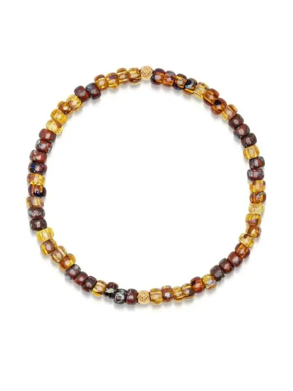 NIALAYA JEWELRY Miyuki Beaded Bracelet - Gold