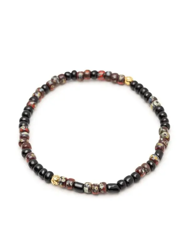 NIALAYA JEWELRY Japanese Miyuki Beaded Bracelet - Black