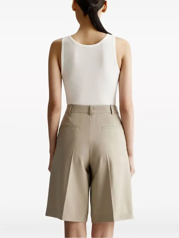 12 STOREEZ Ribbed Henley Top - Neutrals