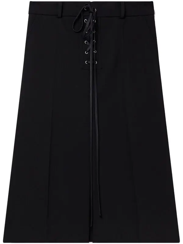 Stella McCartney A-line Wool Midi Skirt