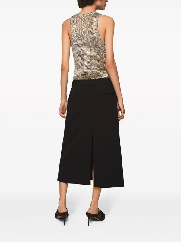 Stella McCartney A-line Wool Midi Skirt