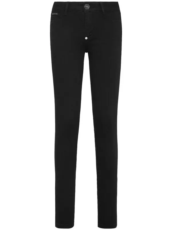 Philipp Plein Mid-rise Skinny Jeans - Black